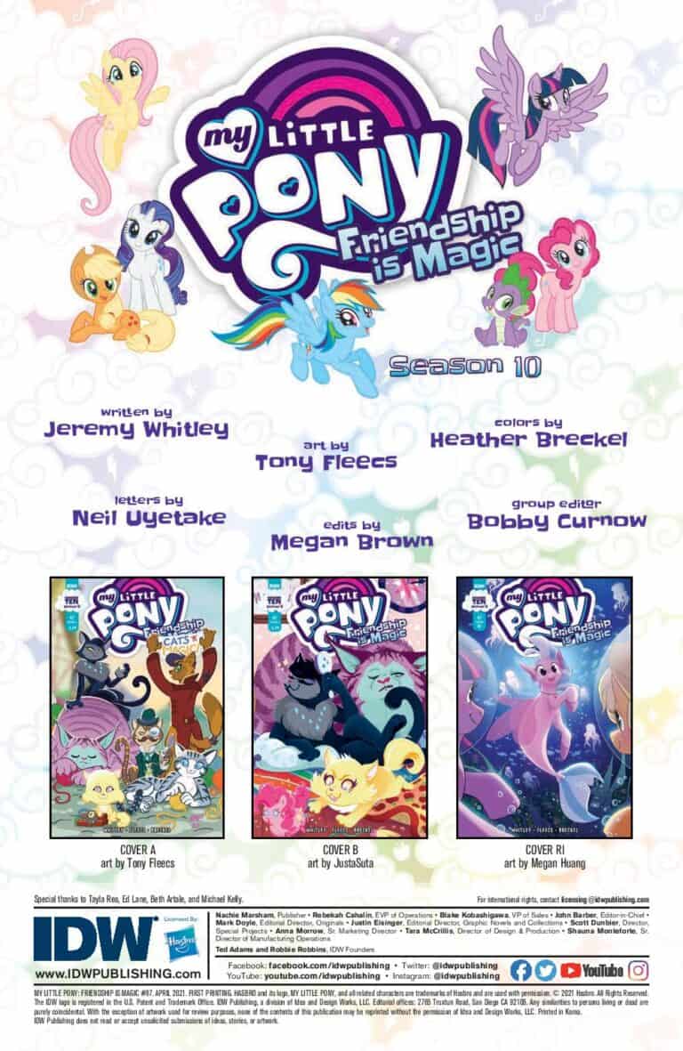 SNEAK PEEK: IDW Publishing's My Little Pony: Friendship Is Magic #97 ...