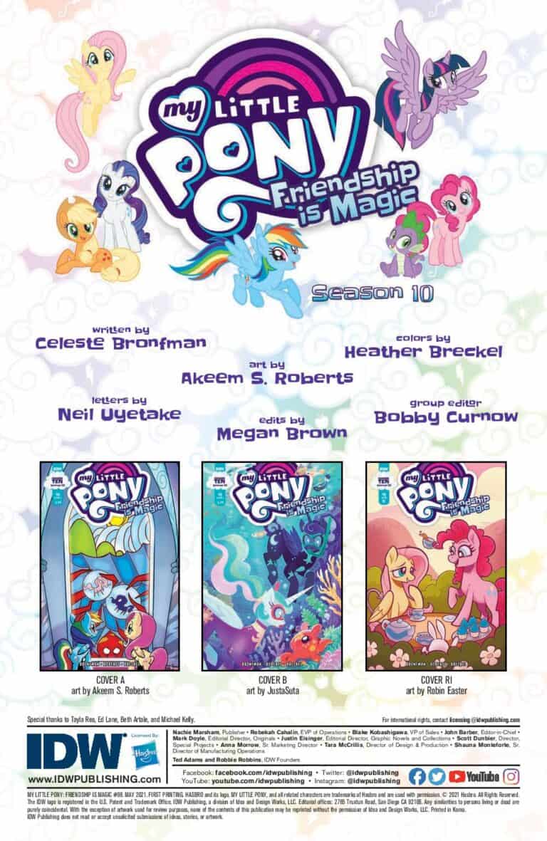 SNEAK PEEK: Preview of IDW Publishing's My Little Pony Friendship Is ...