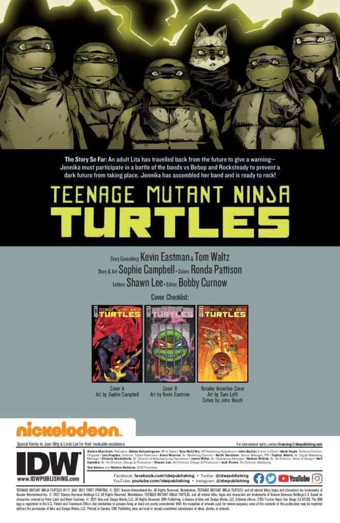 SNEAK PEEK: IDW Publishing's Teenage Mutant Ninja Turtles #117 - Comic ...
