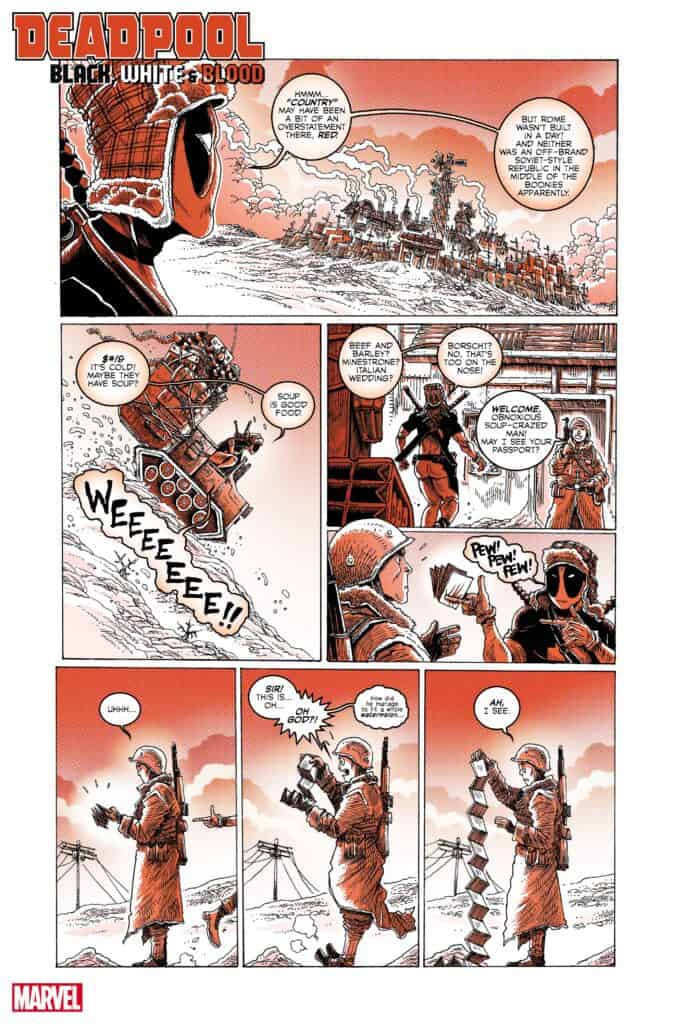 NEWS WATCH: First Look at DEADPOOL BLACK, WHITE & BLOOD #1 - Comic Watch