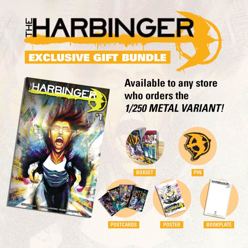 NEWS WATCH: First Look: THE HARBINGER #1 Metal Cover & Gift Bundle ...
