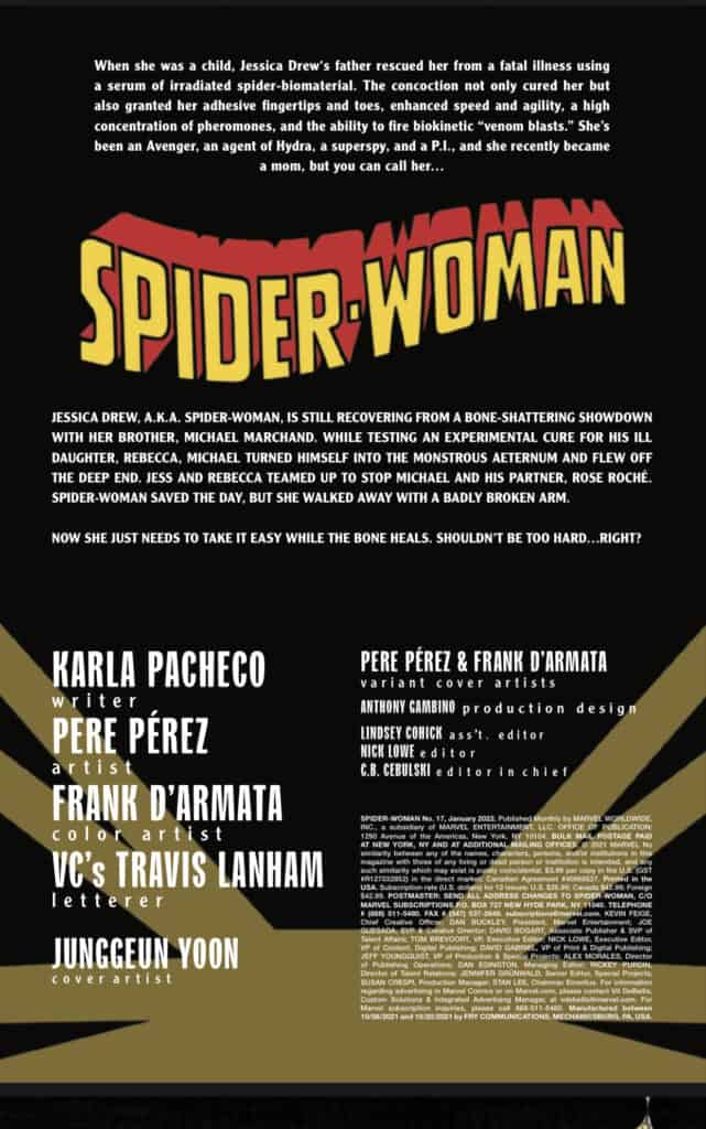 SNEAK PEEK: Preview of Marvel’s SPIDER-WOMAN #17 (On Sale 11/17 ...