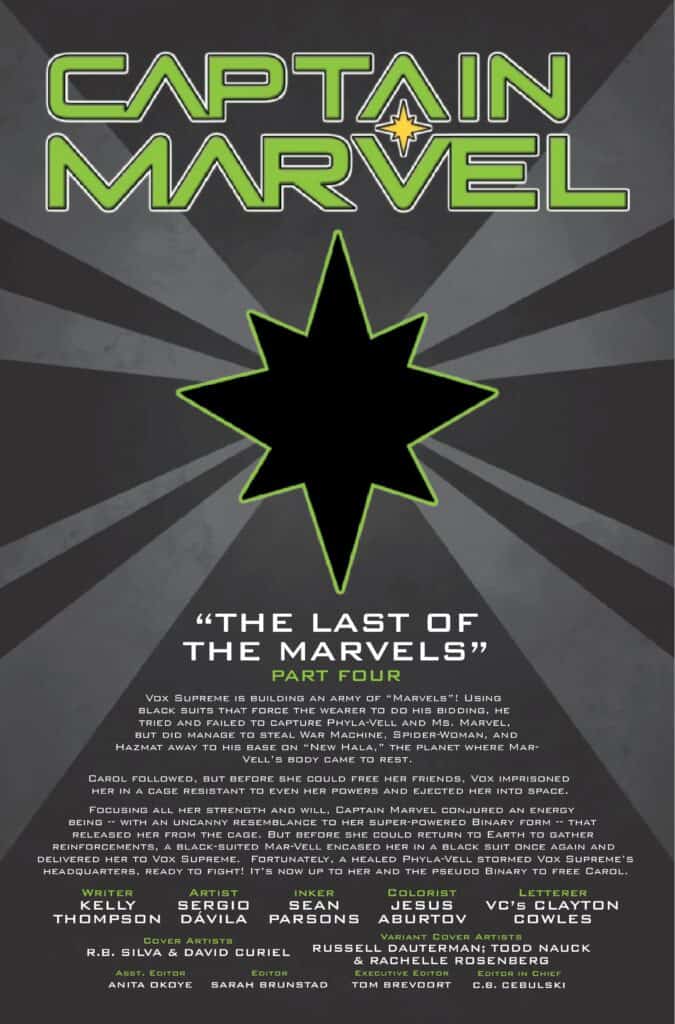 EXCLUSIVE SNEAK PEEK: Preview of Marvel's CAPTAIN MARVEL #35! - Comic Watch