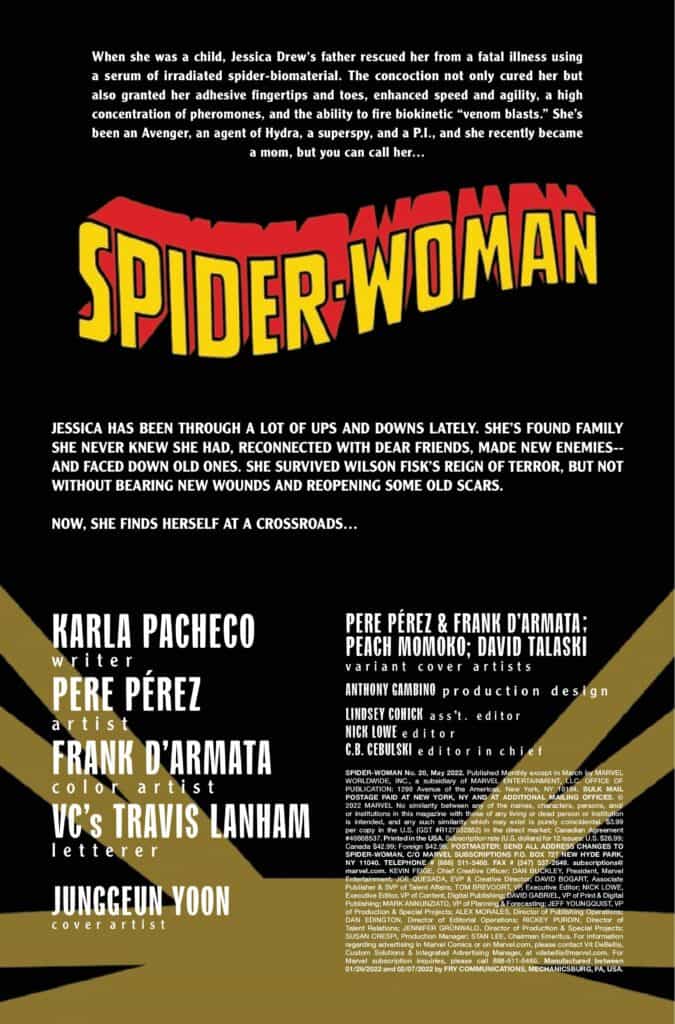 SNEAK PEEK: Preview of Marvel’s SPIDER-WOMAN #20 (On Sale 3/2!) - Comic ...
