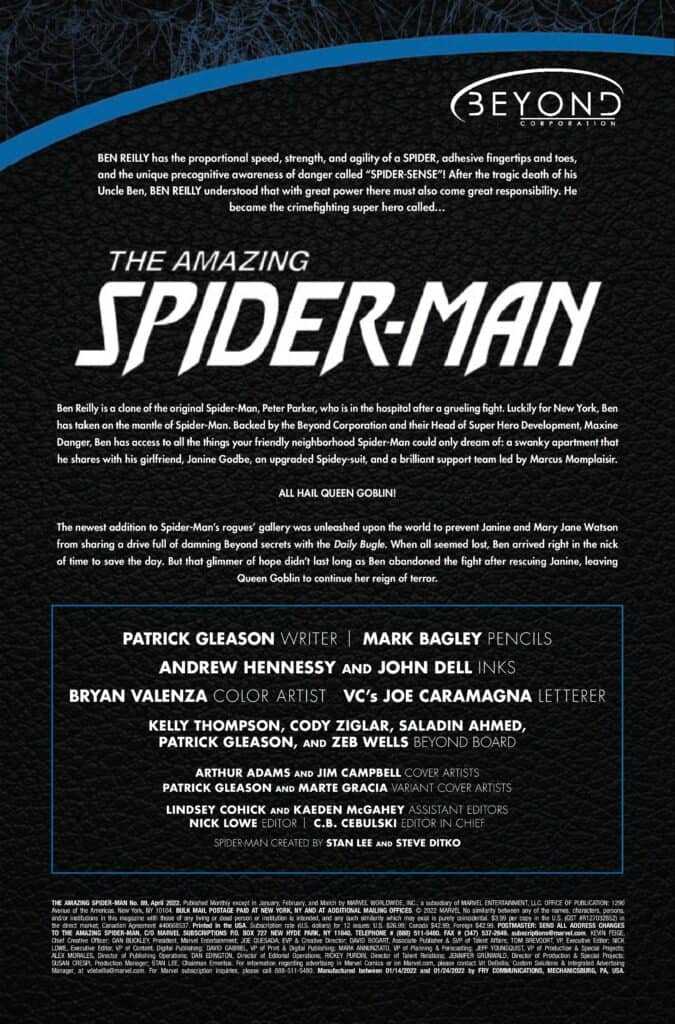 SNEAK PEEK: Preview of Marvel's THE AMAZING SPIDER-MAN #89 (On Sale 2/ ...