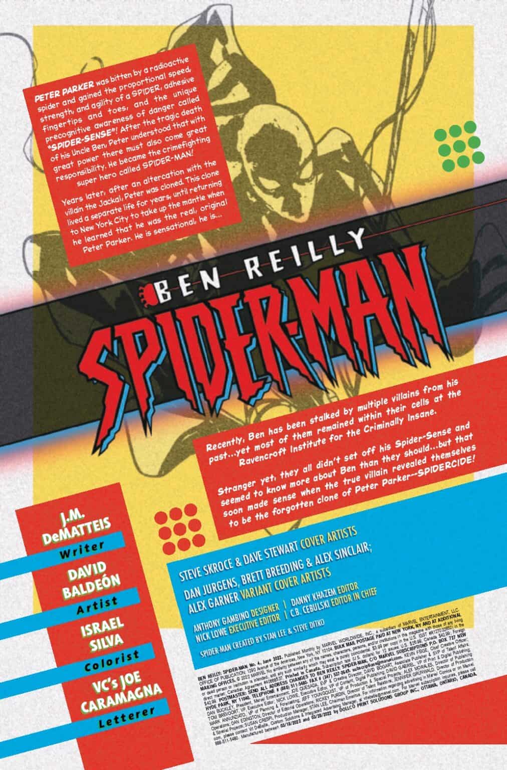 SNEAK PEEK: Preview MARVEL Comics BEN REILLY SPIDER-MAN #4 - Comic Watch