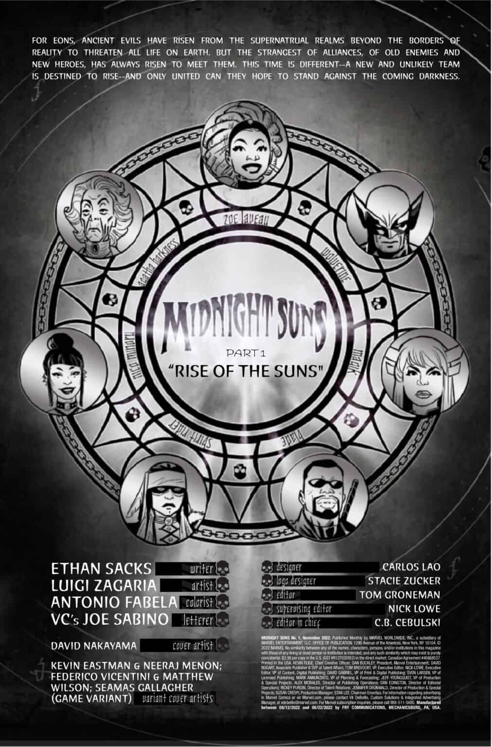 SNEAK PEEK: Preview of MARVEL COMICS MIDNIGHT SUNS #1 (of 5) - Comic Watch