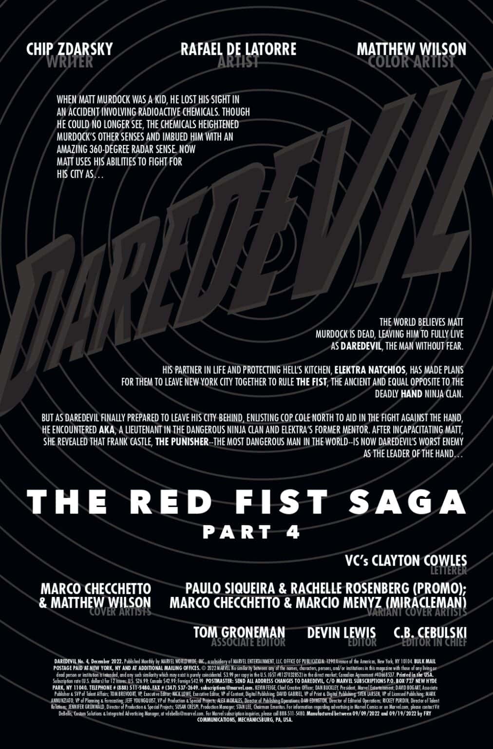 SNEAK PEEK: Preview MARVEL Comics DAREDEVIL #4 - Comic Watch