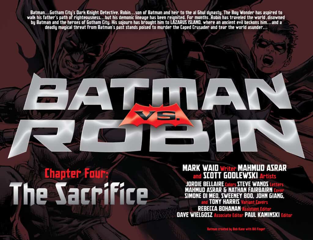 SNEAK PEEK: Preview of DC Comics' BATMAN VS. ROBIN #4 (On Sale 12/20!) - Comic Watch