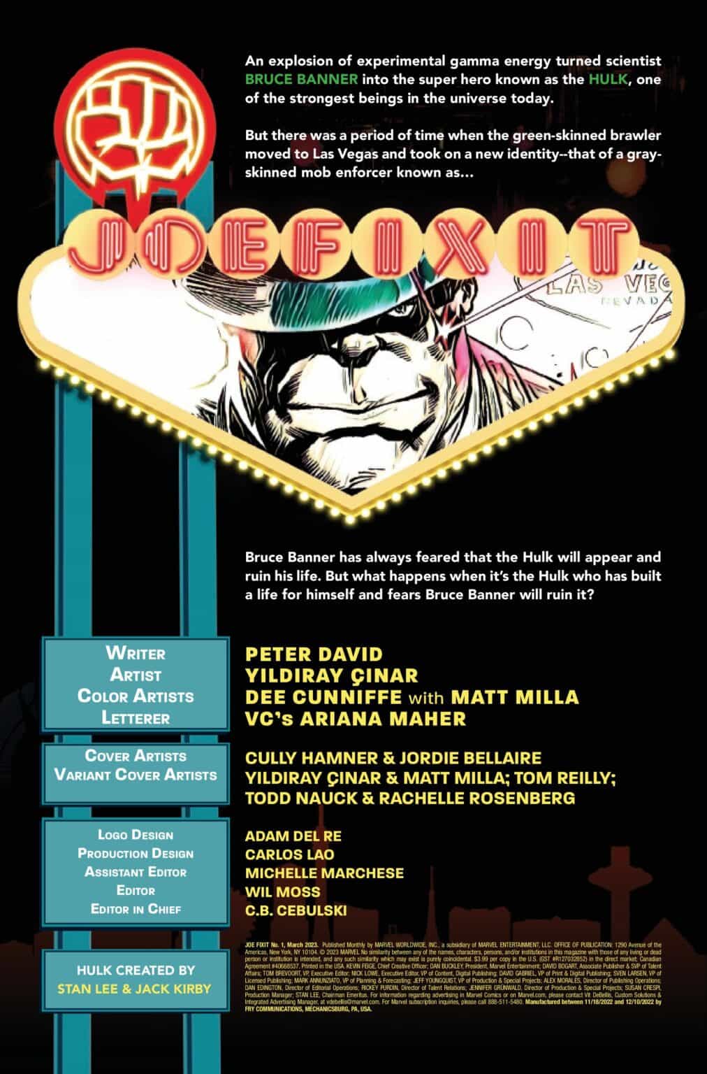 MARVEL COMICS SNEAK PEEK for January 4, 2023 : Legendary HULK Scribe ...