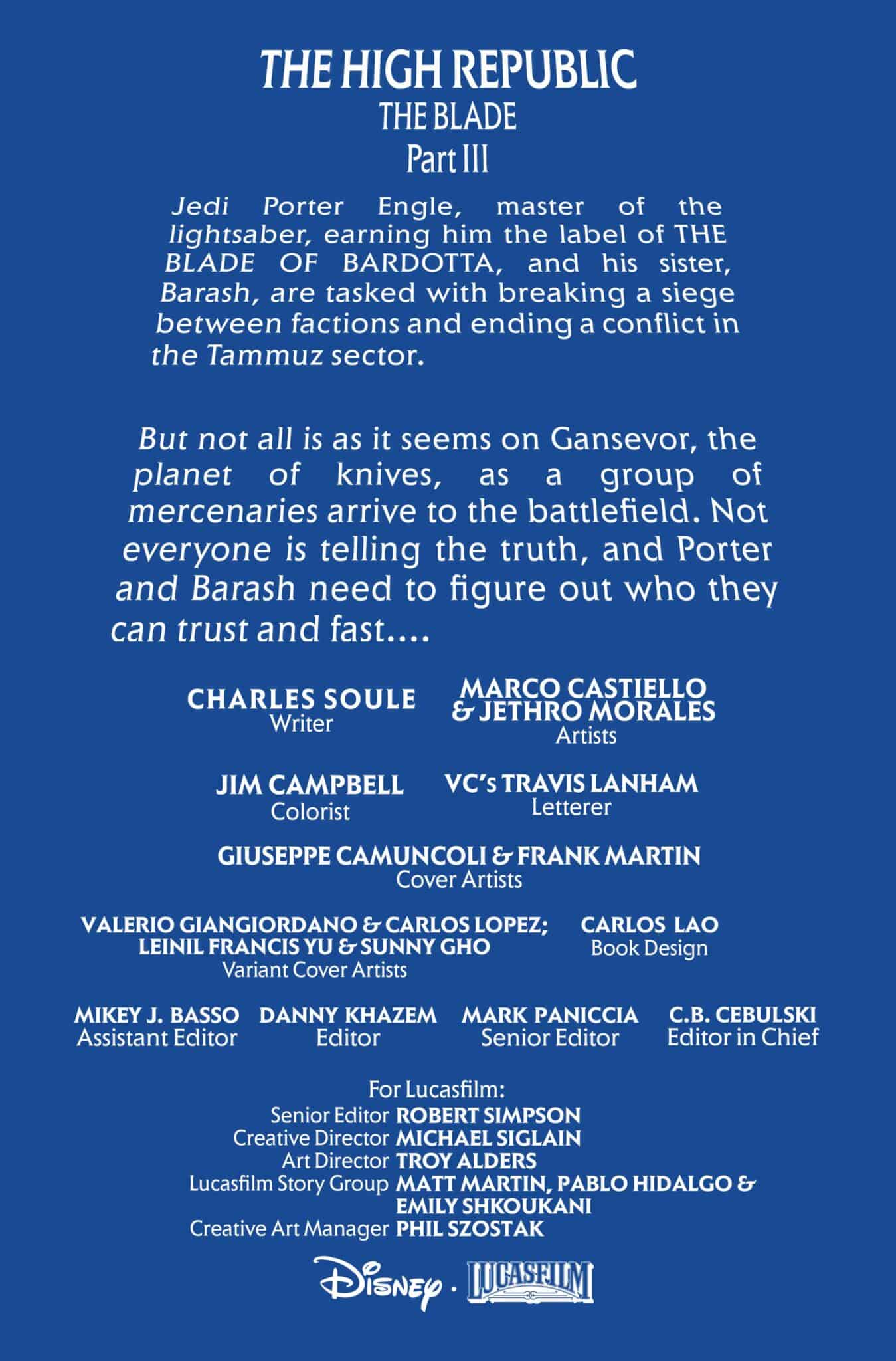 Star Wars: The High Republic - The Blade #3 Preview: The Penultimate ...