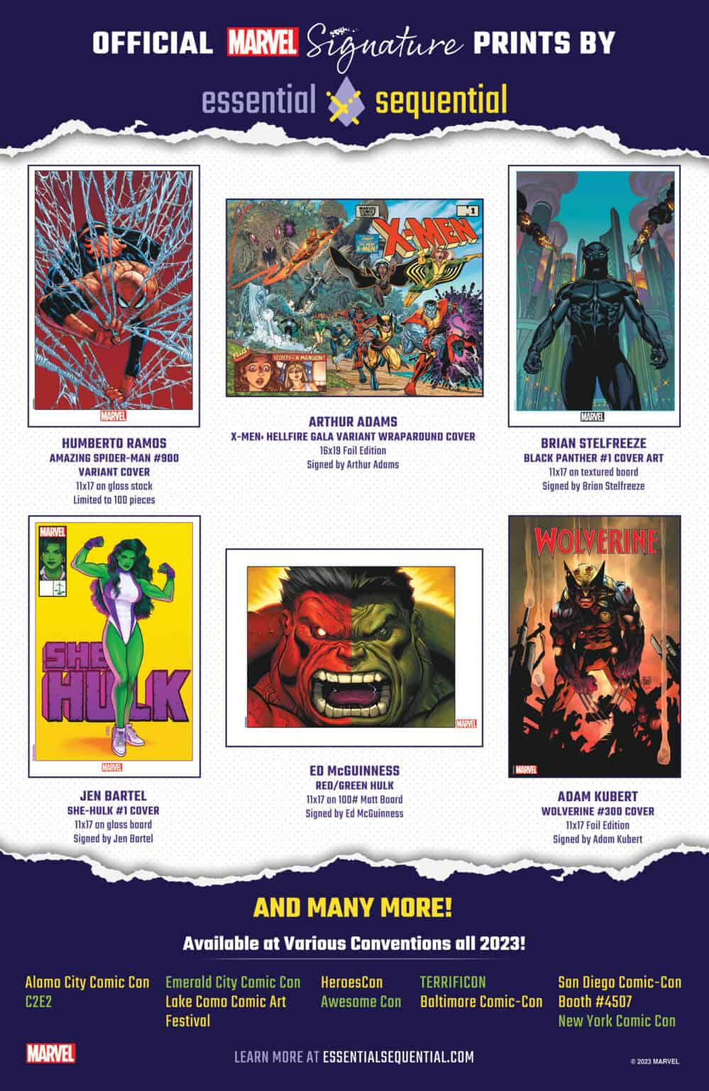 Marvel Entertainment and Essential Sequential Launch Artist Print ...