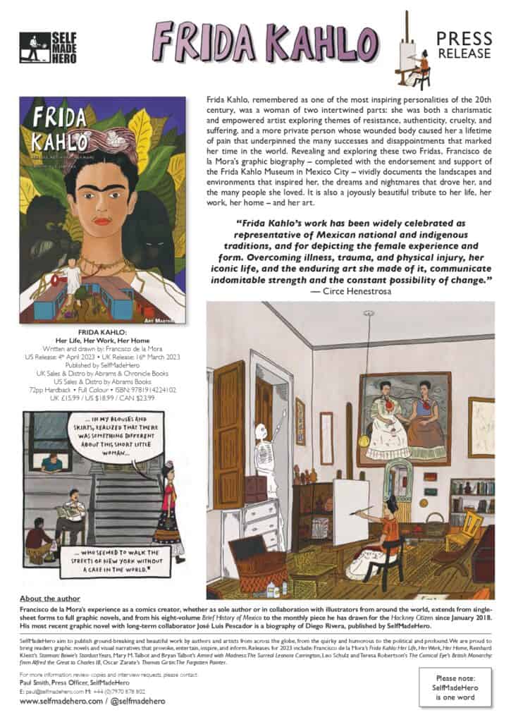 Frida Kahlo: Her Life, Her Work, Her Home, published by SelfMadeHero ...