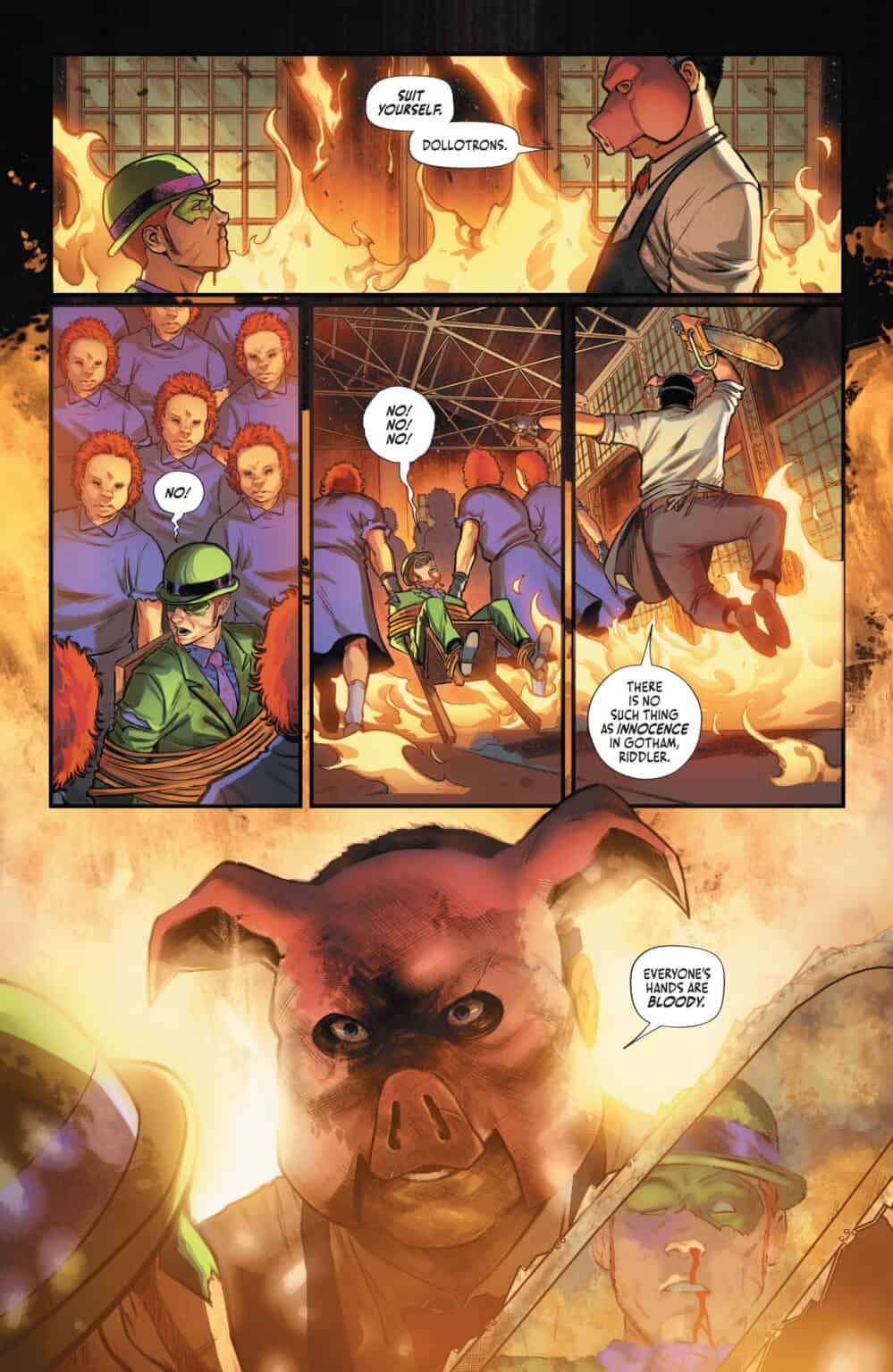 Professor Pyg Sets Gotham City Ablaze in BATMAN INCORPORATED #6 - Comic ...