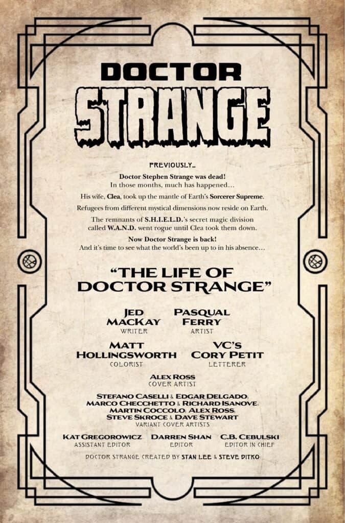 Stephen Strange Returns To Making House Calls in DOCTOR STRANGE #1 ...
