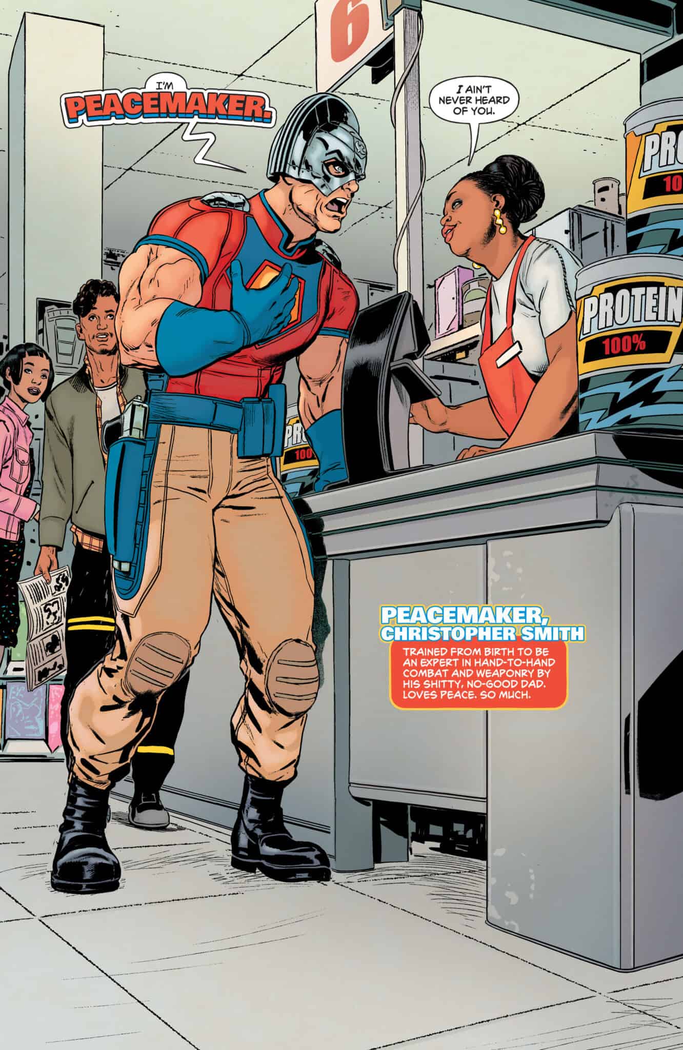 Peacemaker Gives Superheroing A Go in PEACEMAKER TRIES HARD #1 - Comic ...