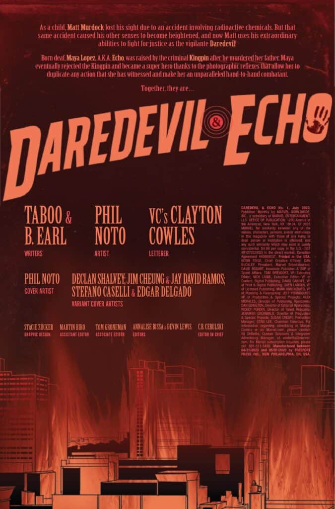 Reunited And It Feels So... in Daredevil & Echo #1 (of 5) - Comic Watch