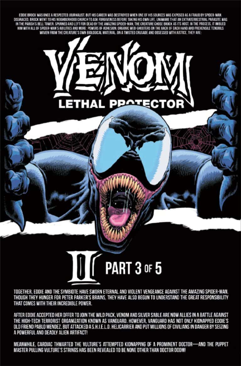 Venom Becomes a Company Man in VENOM: LETHAL PROTECTOR II #3! - Comic Watch