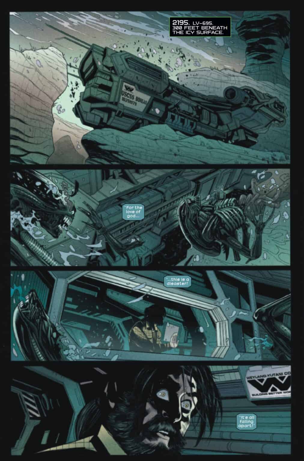 Xenomorphs Swarm the Rig in ALIEN #4 - Comic Watch