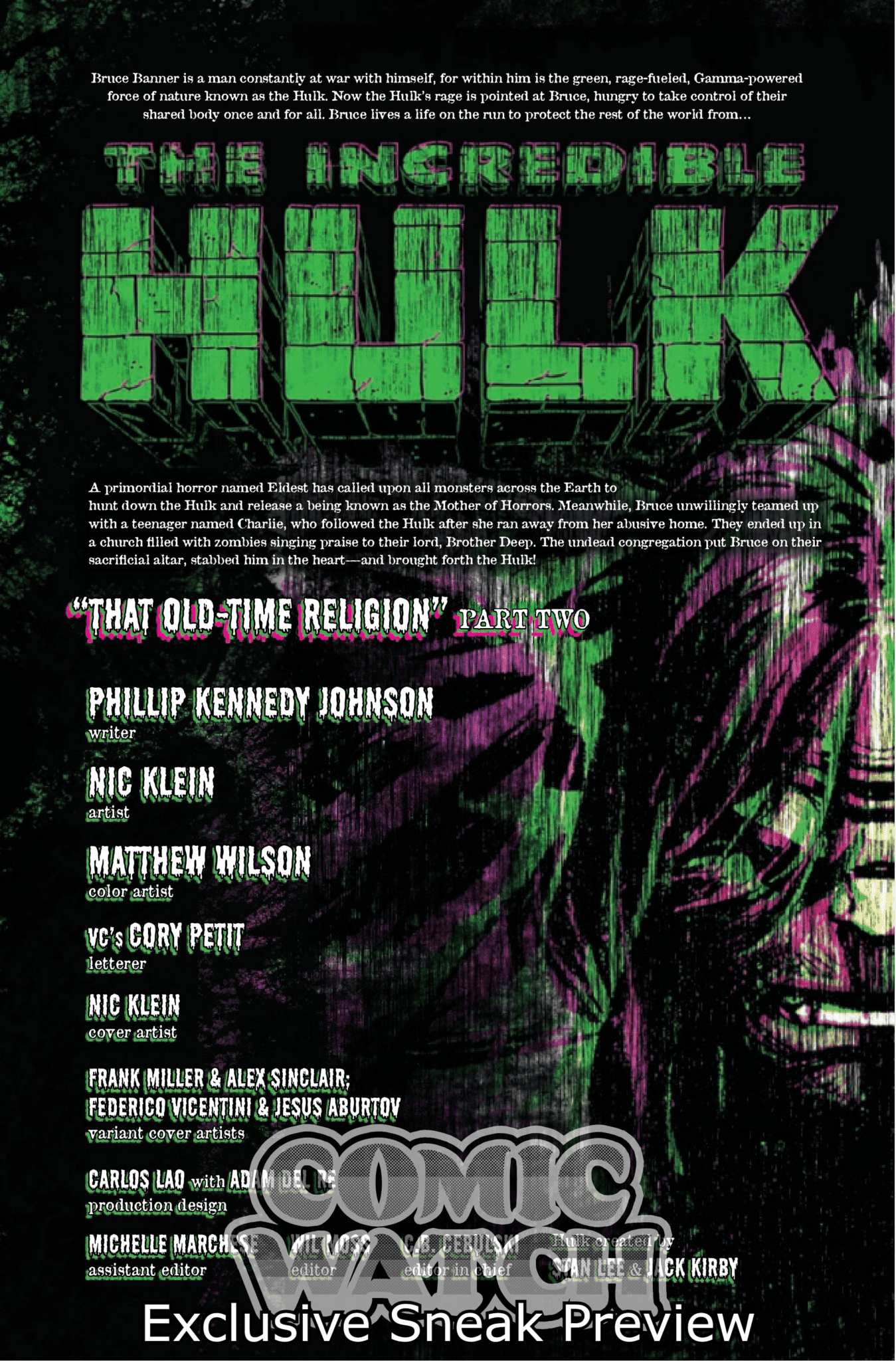 Exclusive Sneak Preview: It's Hulk Vs A Primordial Horror in The ...