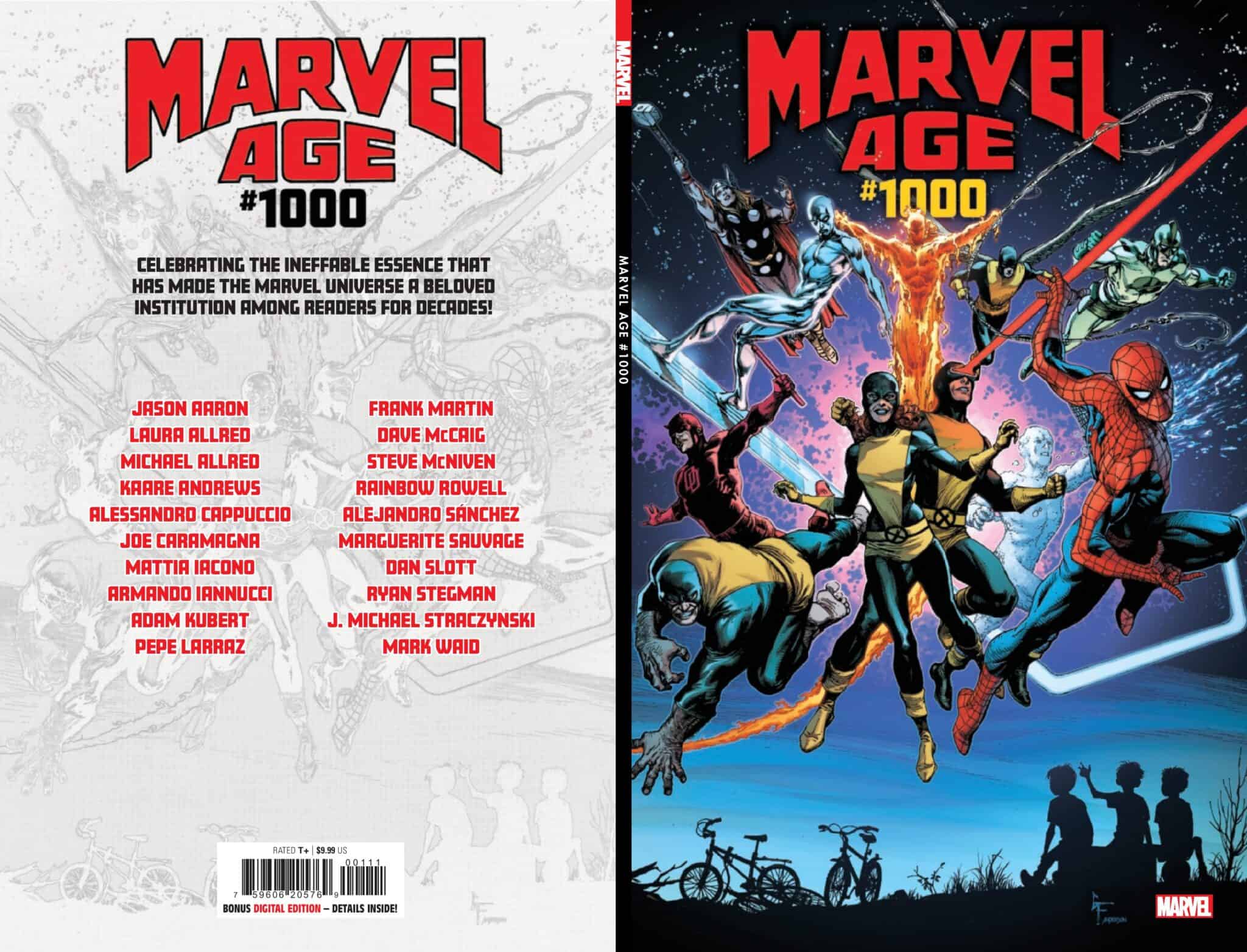 Marvel Celebrates With The Massive Commemorative Issue Marvel Age #1000 ...