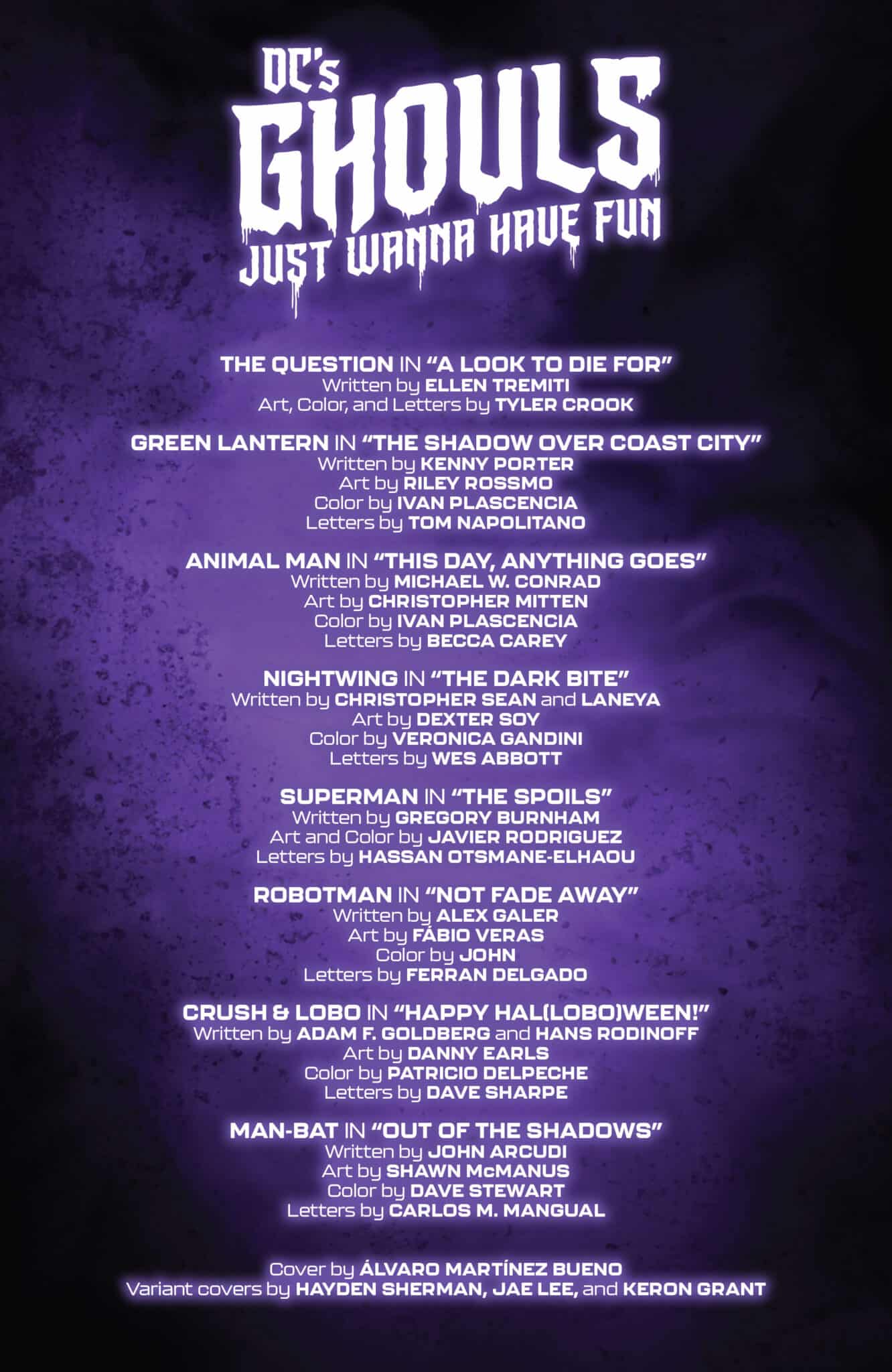 Grab Your Favorite Halloween Treat & Get Ready For DC's Ghouls Just ...