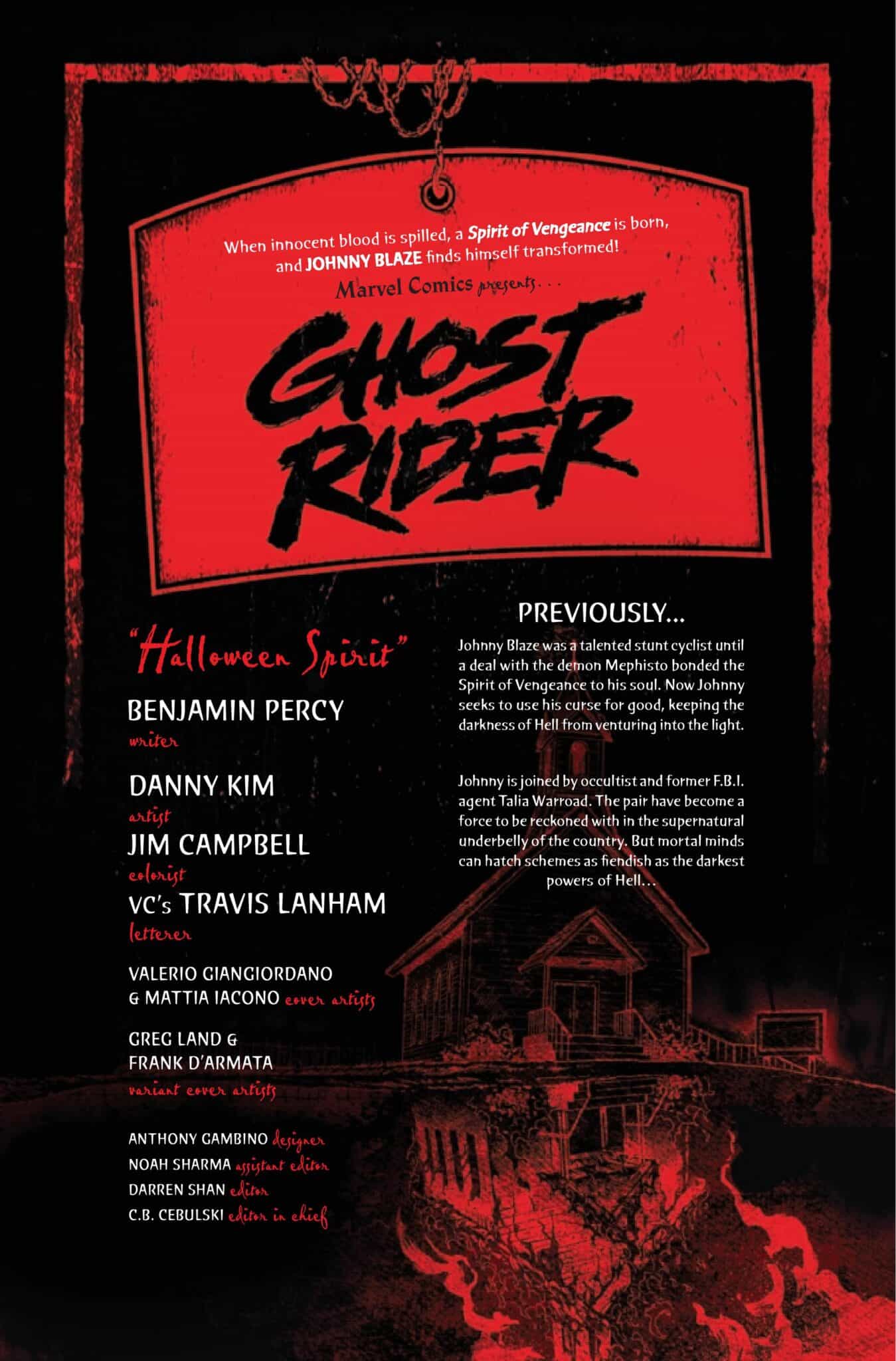 Ghost Rider Annual #1 Preview: Halloween Special - Comic Watch