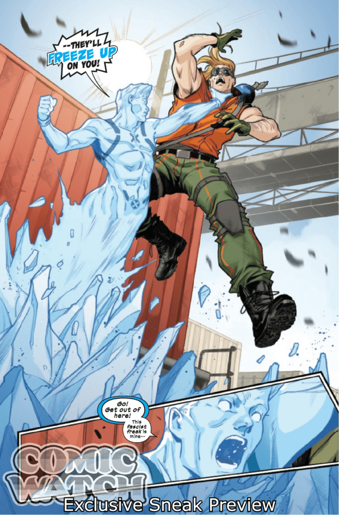 Exclusive Sneak Preview: Iceman Meets The Captain America Of The ...