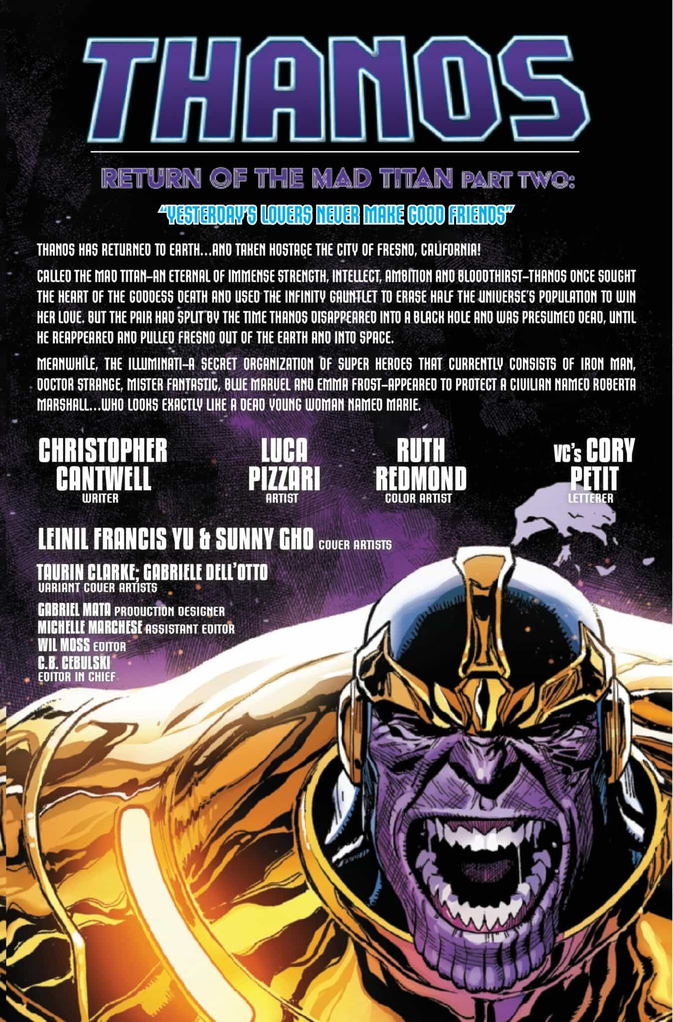 Thanos #2 Preview: The Hulk Vs Thanos - Comic Watch