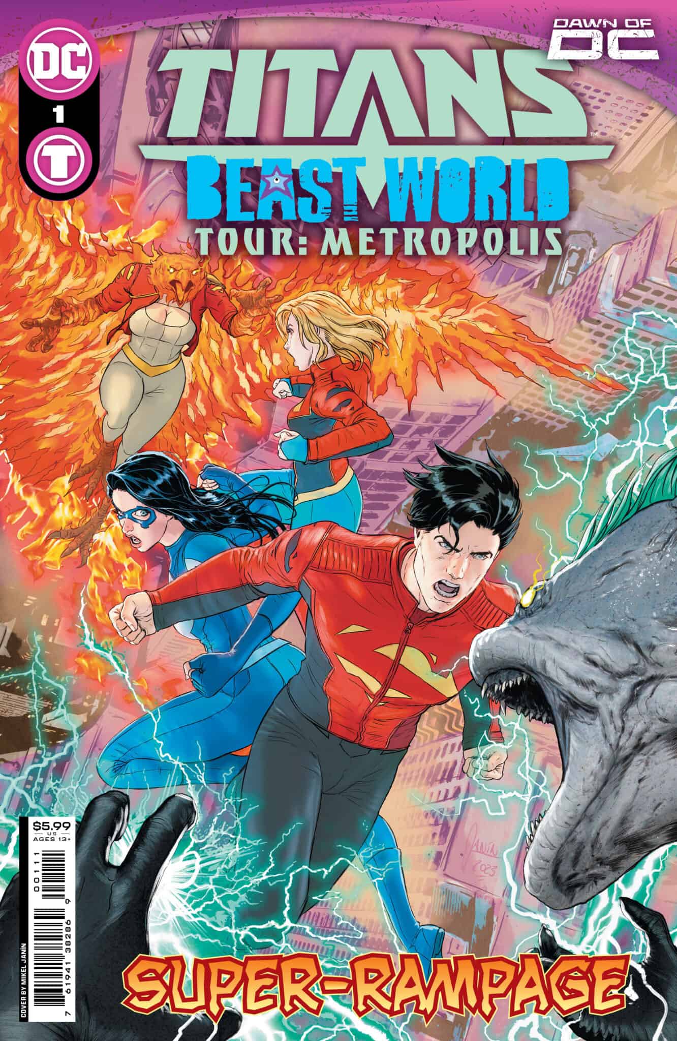 The Beast War Continues in Titans: Beast World - Waller Rising #1 ...