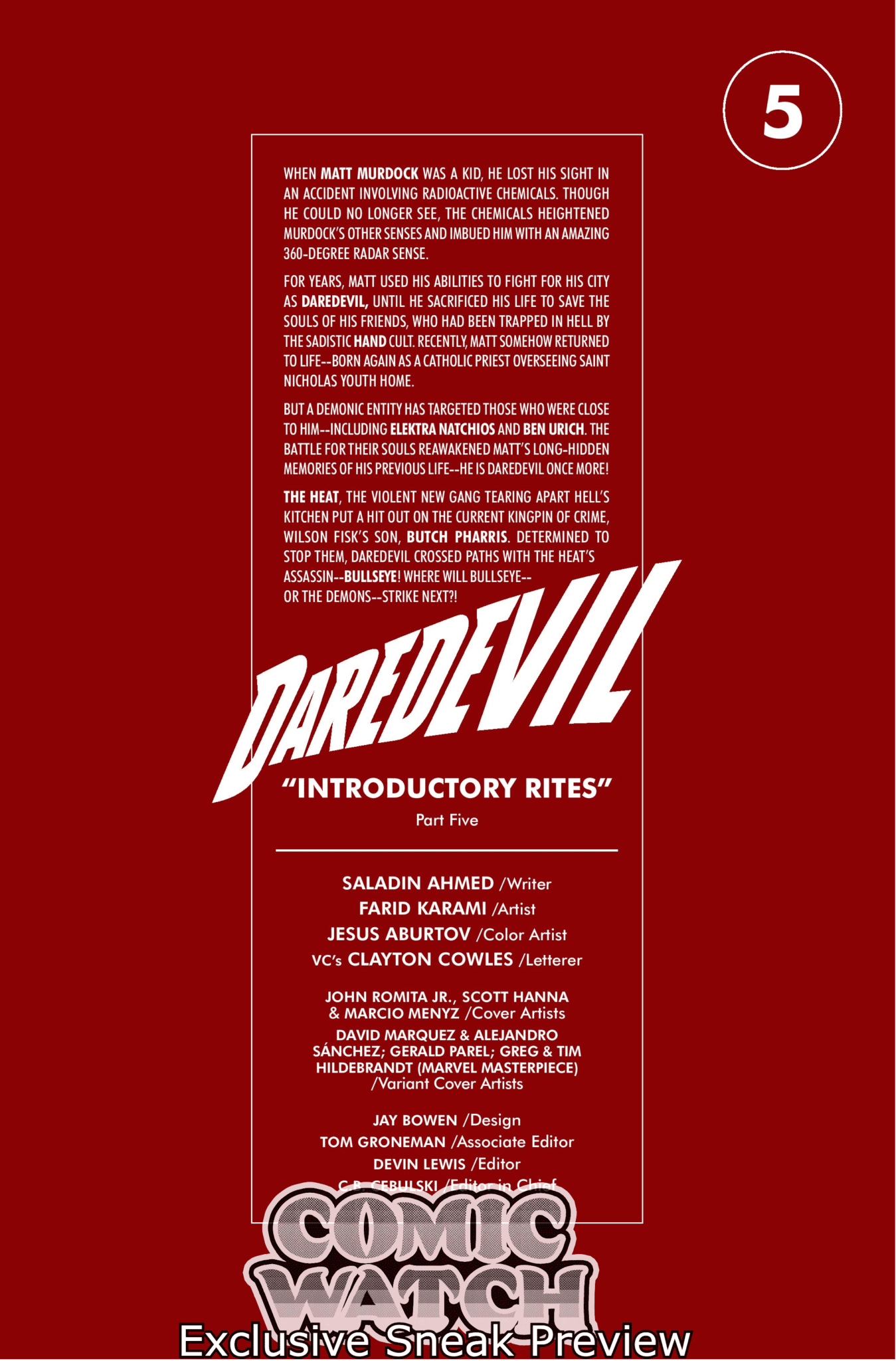 Exclusive Sneak Preview: Daredevil"s Next Story Arc Begins Here in ...