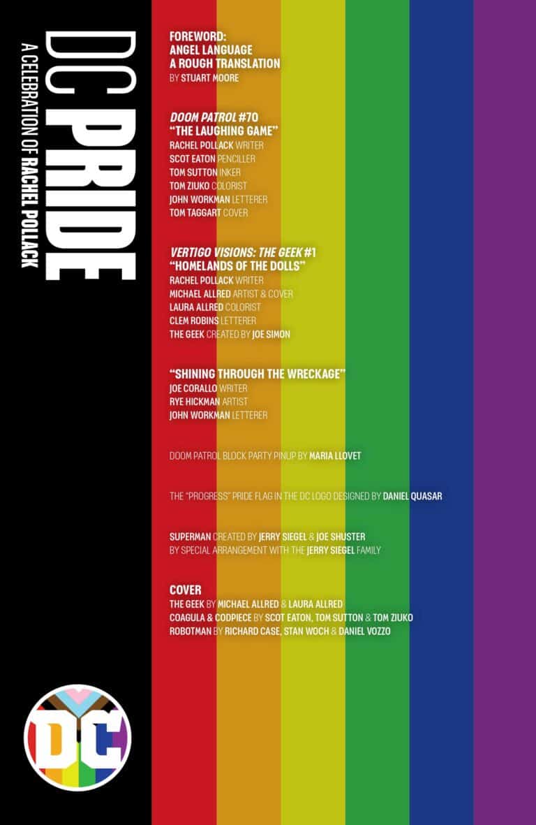 DC Comics Celebrates Pride Pioneer in DC Pride: A Celebration of Rachel ...