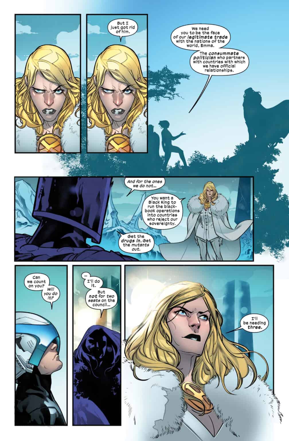 COMMENTARY: Emma Frost, A Note From The White Palace. - Comic Watch