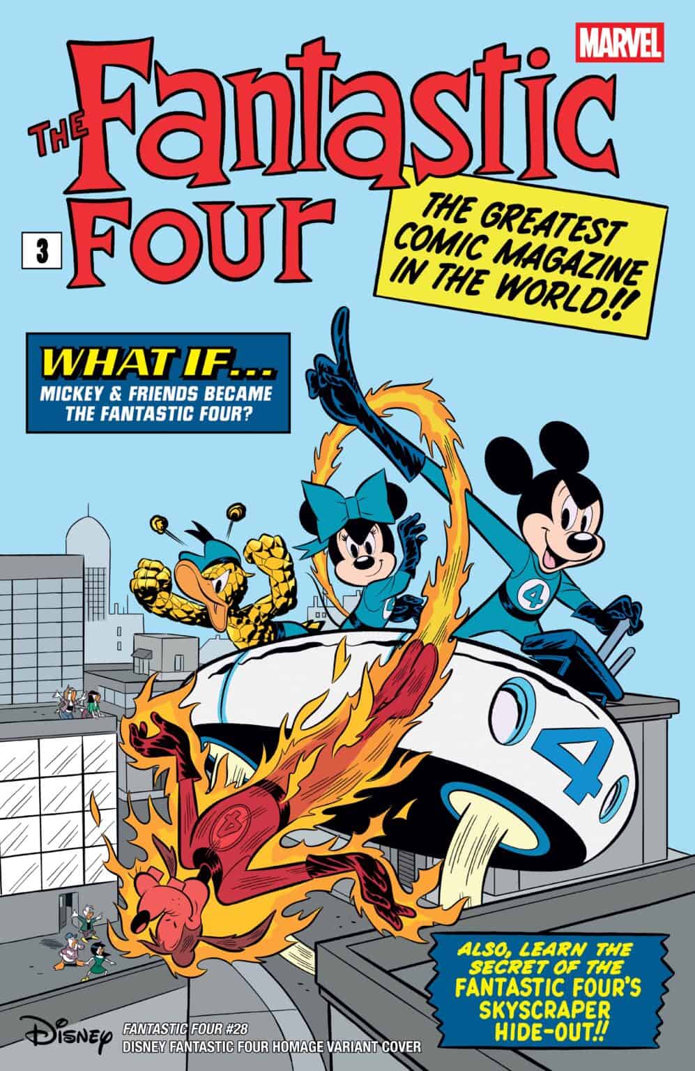 Mickey & Friends Recreate The Fantastic Four's Most Iconic Adventures ...