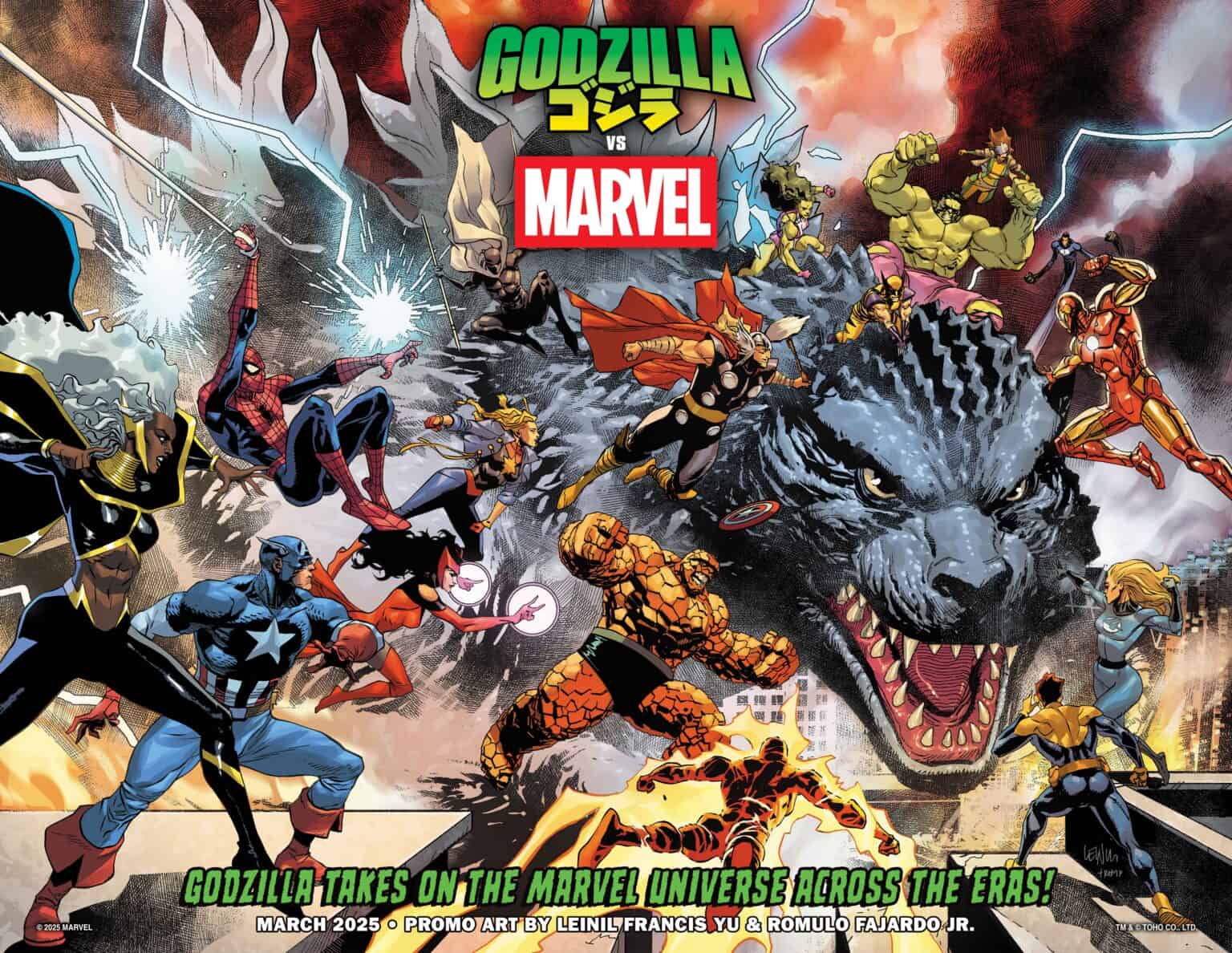 Marvel's First Family Takes On Godzilla in Godzilla Vs The Fantastic ...
