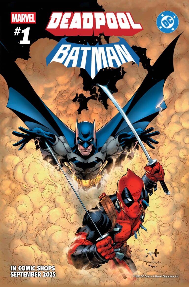 Deadpool and Batman Cross Swords & Batarangs In Deadpool/Batman #1 ...