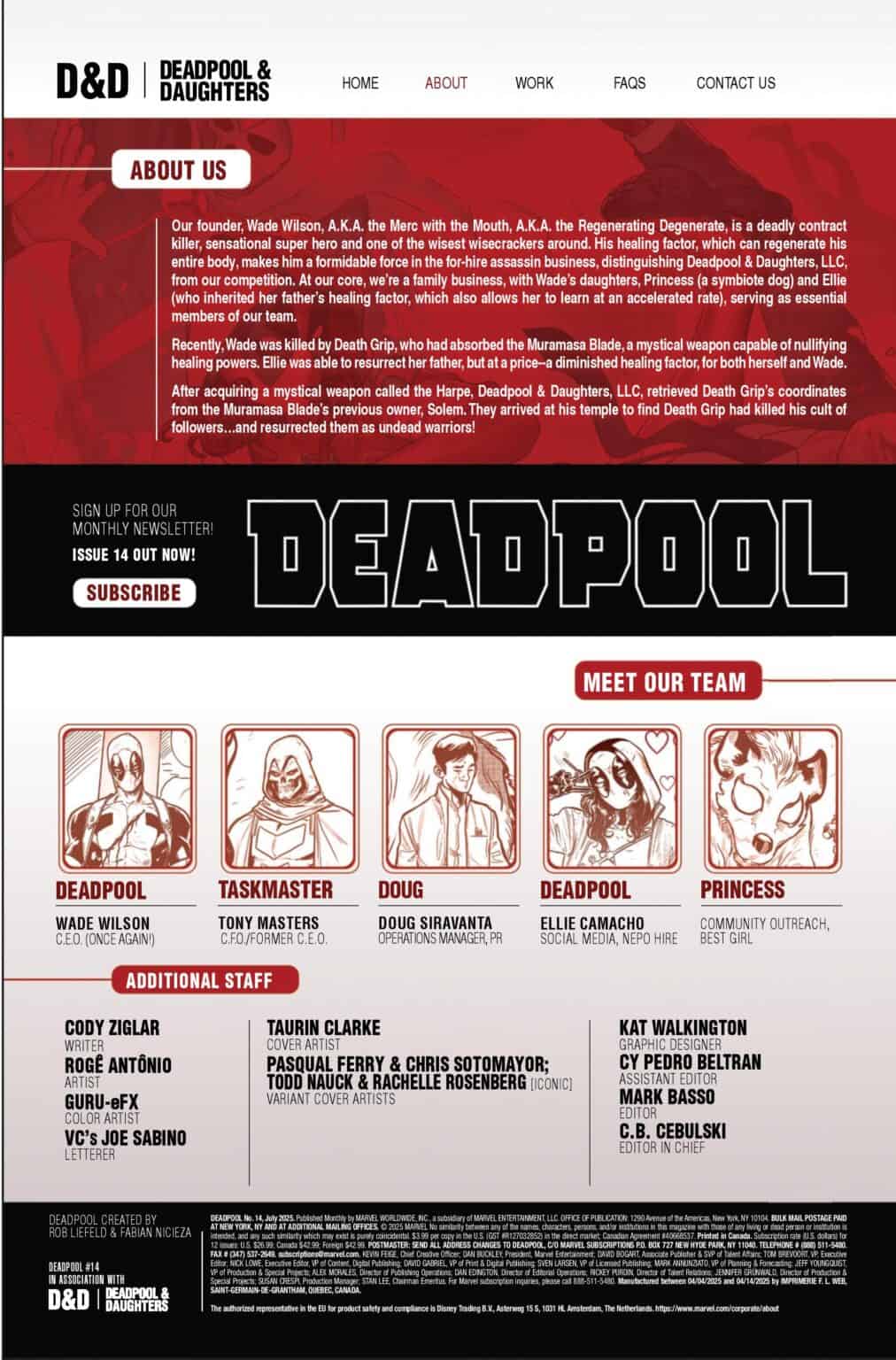 Wade & Elle Take the Fight To Cult Of Death Grip in Deadpool #14 ...
