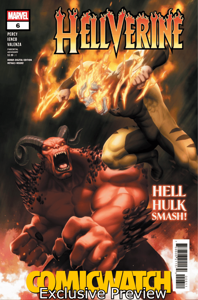Exclusive Preview: Hell Hulk Smashes Into The Marvel Universe in Hellverine #6 - Comic Watch