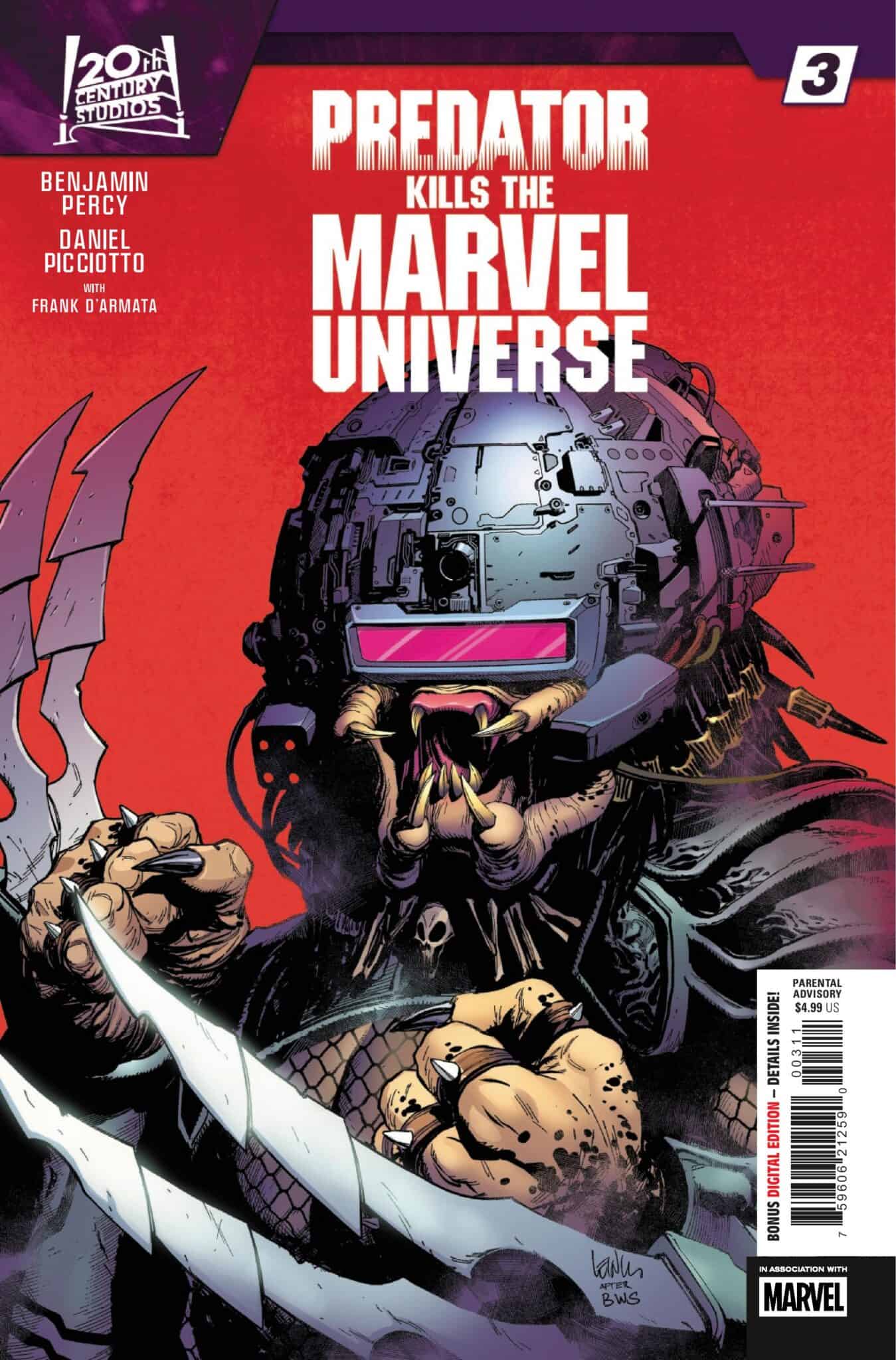 The Predator Haunts The Marvel Universe in Predator Kills the Marvel ...