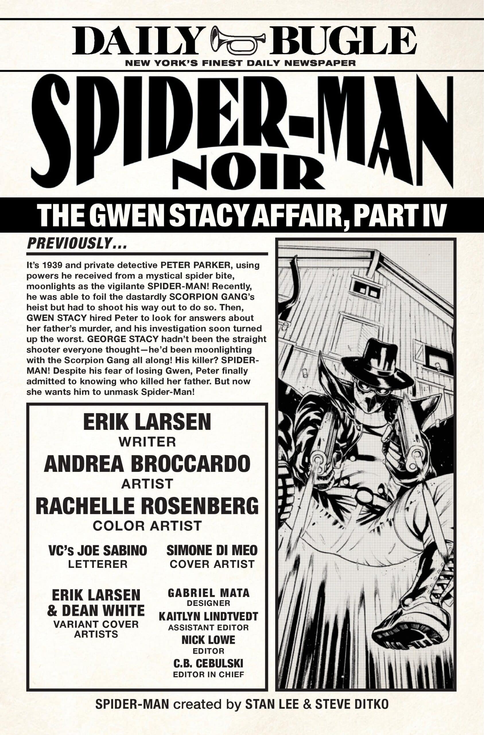 Guns, Ghosts & Goons... Oh My in Spider-Man Noir #4 - Comic Watch